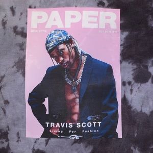 Tops | Travis Scott Paper Magazine 217 Tshirt | Poshmark
